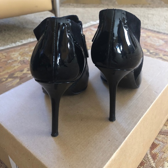 Valentino | Shoes | Valentino Garavani Black Patent Leather Booties ...